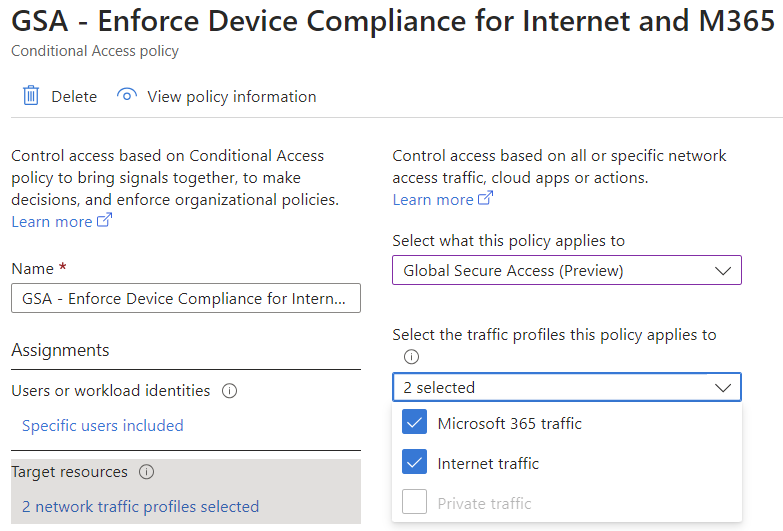 Global Secure Access in Conditional Access Global Secure Access in Conditional Access